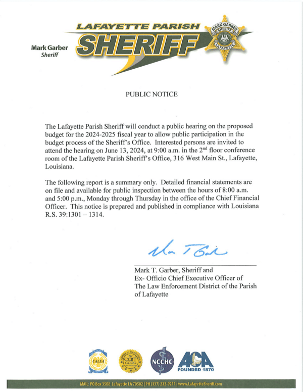 Lafayette Parish Sheriff's Office Home | Lafayette Parish Sheriff's Office